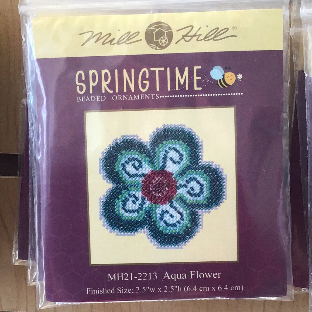 Aqua Flower – Riverview Stitching