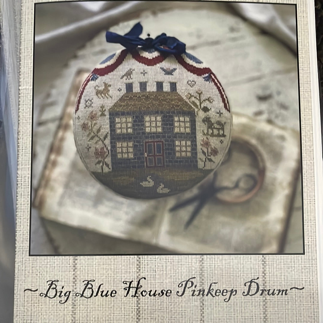 Big Blue House Pinkeep Drum – Riverview Stitching