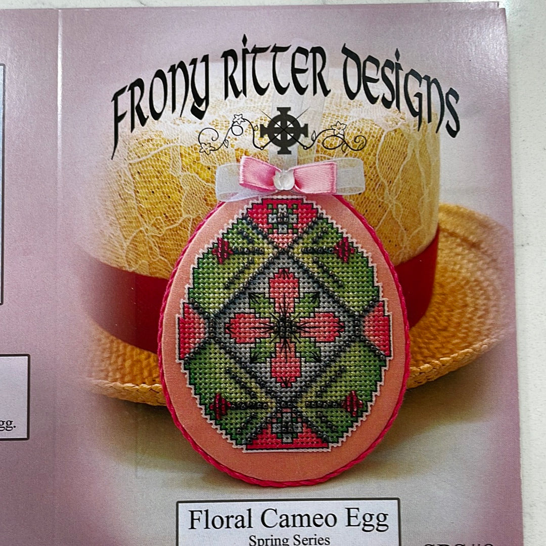 Floral Cameo Egg – Riverview Stitching