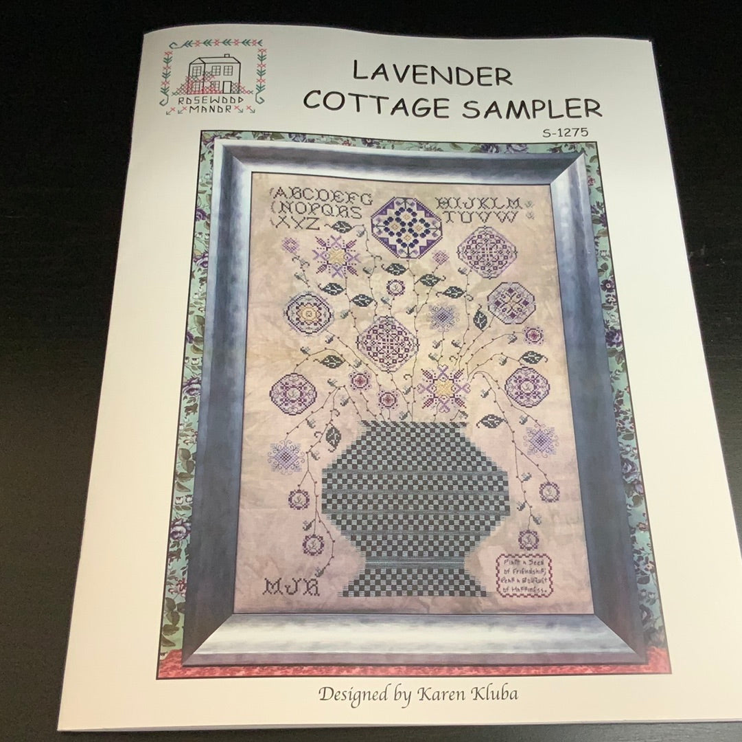 Lavender Cottage Sampler – Riverview Stitching