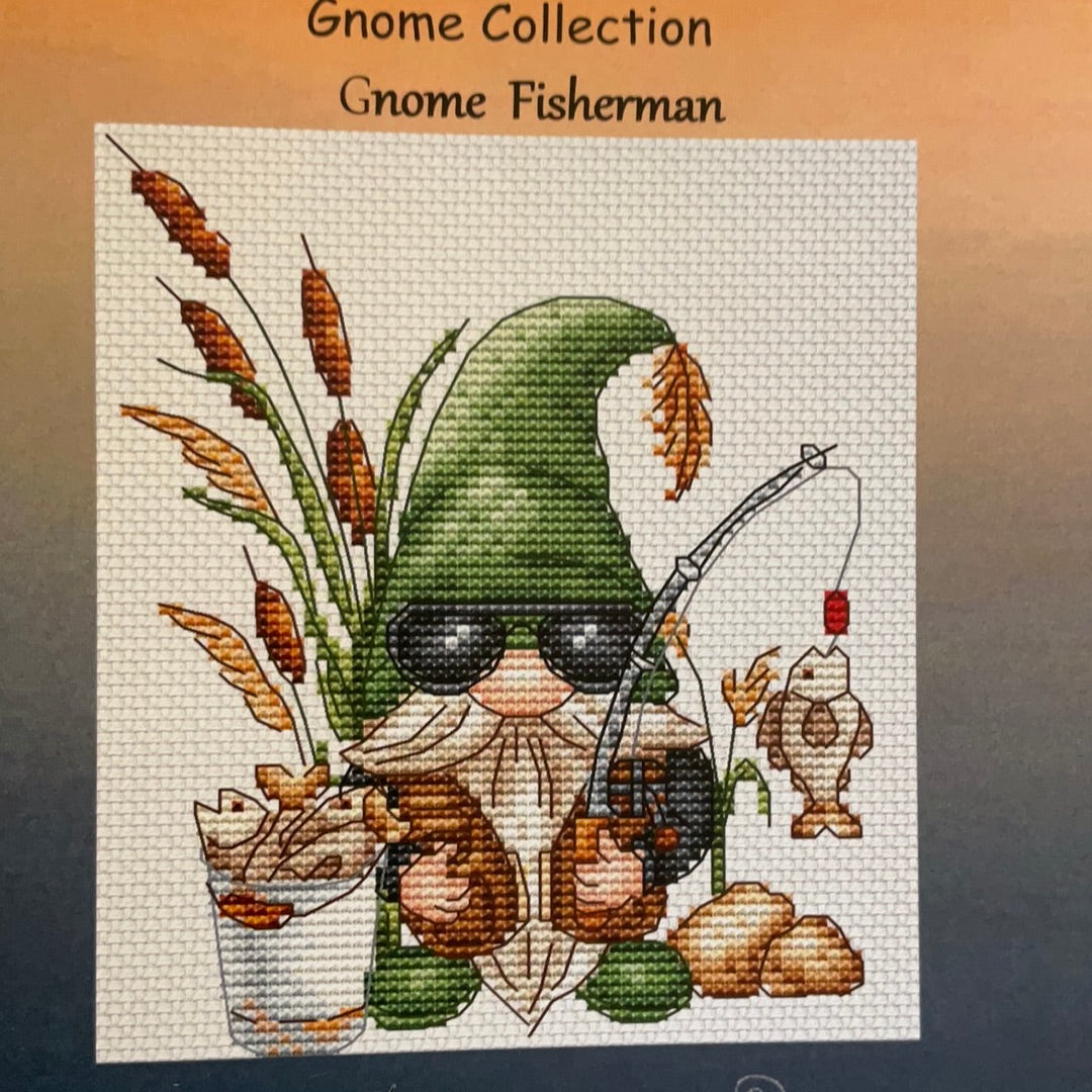 Gnome Fisherman – Riverview Stitching