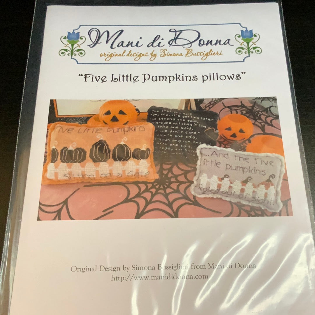 Five Little Pumpkin pillows – Riverview Stitching