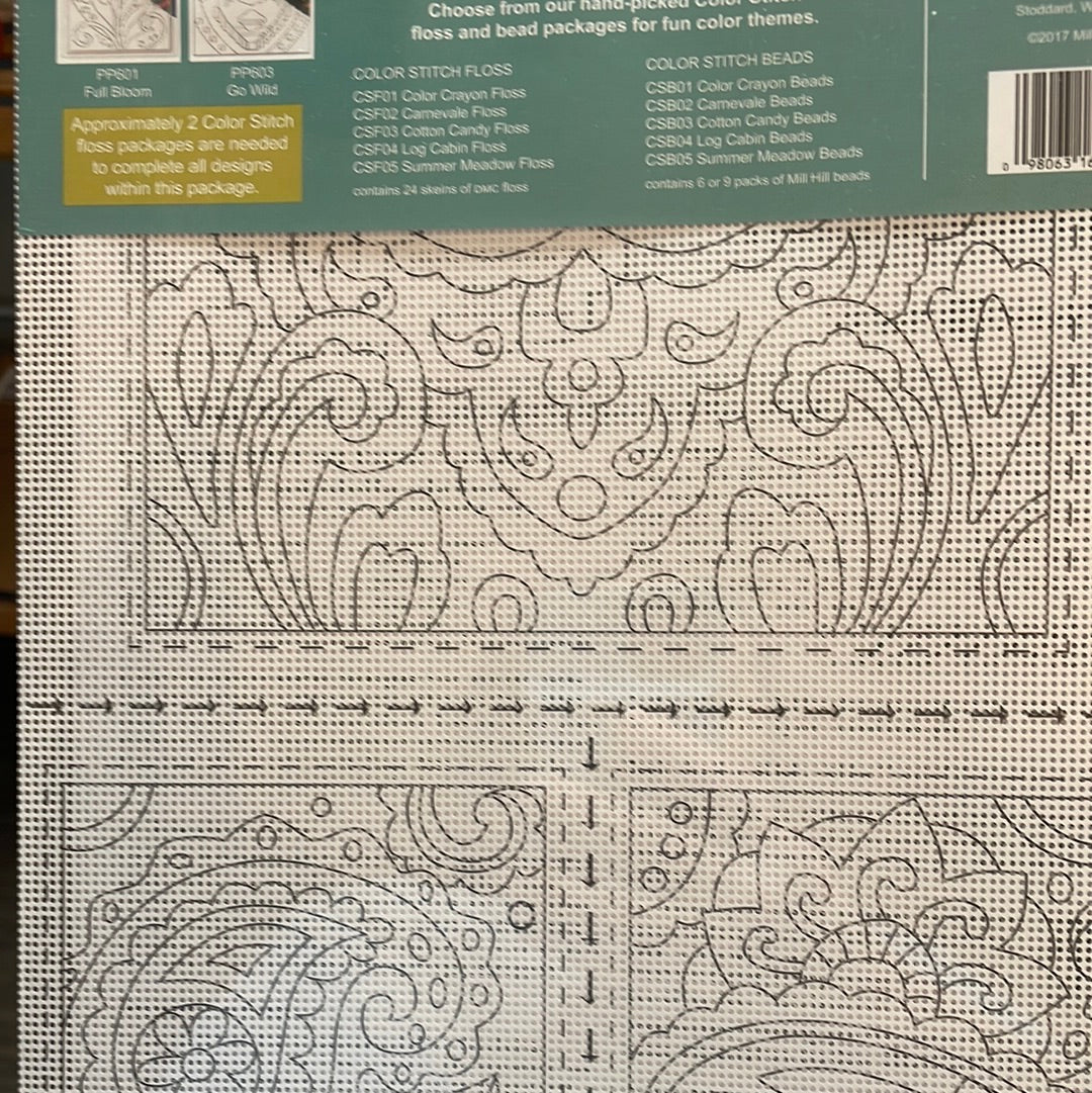 Color Stitch Perforated Paper - Persian Paisley – Riverview Stitching