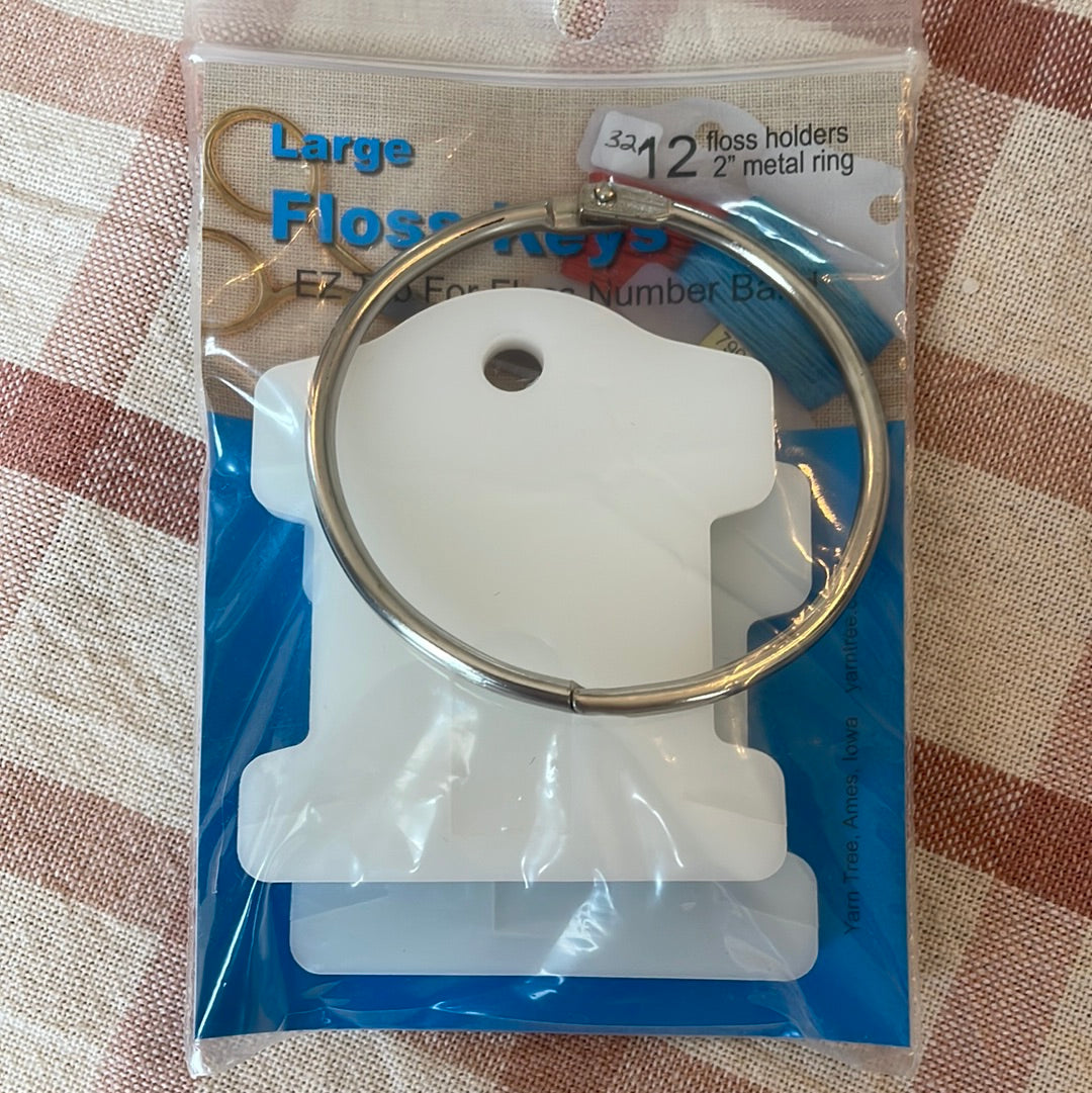 12 Large Floss Holder with Ring – Riverview Stitching