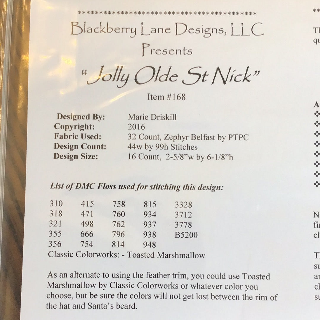 Jolly Olde St Nick – Riverview Stitching