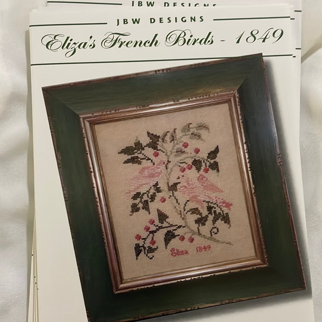 Eliza’s French Birds -1849 – Riverview Stitching