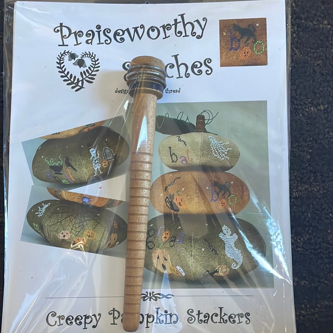 Creepy Pumpkin Stacker with Spool – Riverview Stitching