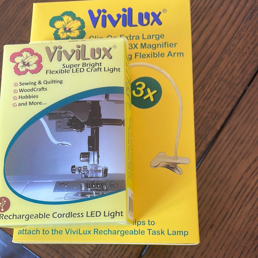 Vivilux Light with Clip-on magnifier – Riverview Stitching